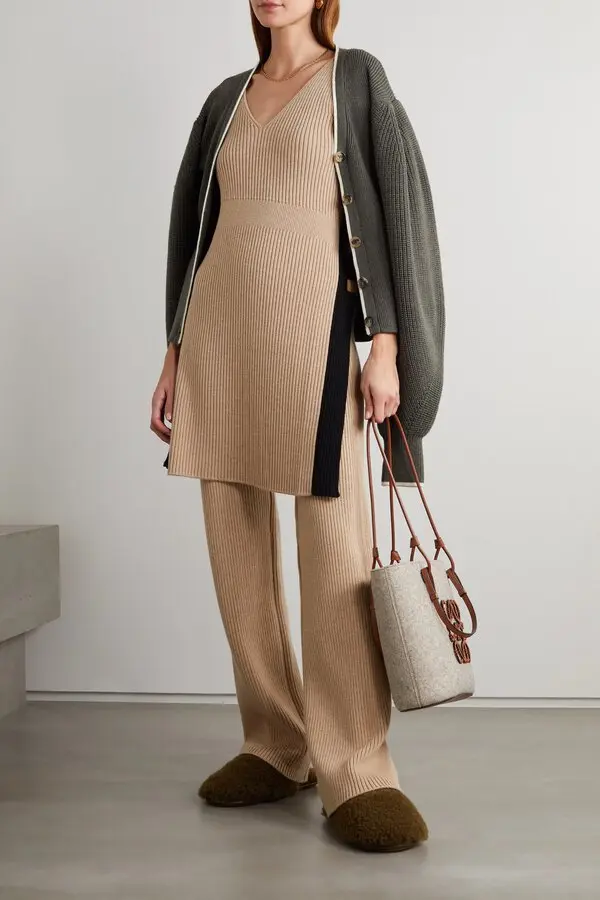 Loewe Backless Ribbed Wool Tunic