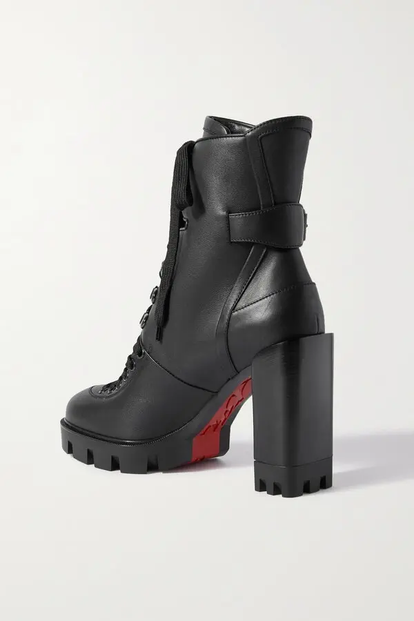 Christian Louboutin Macademia 100 Buckled Leather Ankle  display picture 2