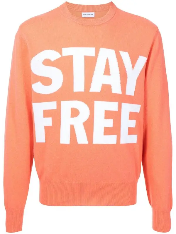HONEY FUCKING DIJON Stay Free Print Sweatshirt - Pink