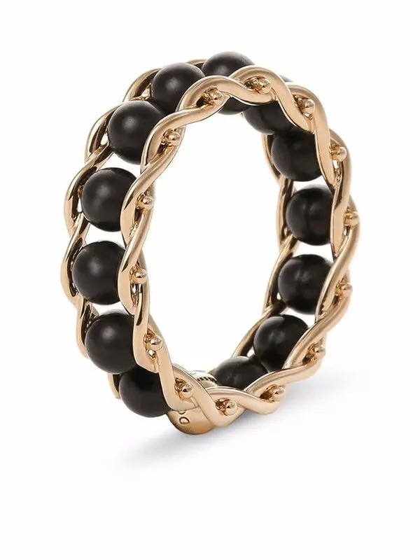 Dolce & Gabbana 18k Yellow Sicily Jade Ring - Gold