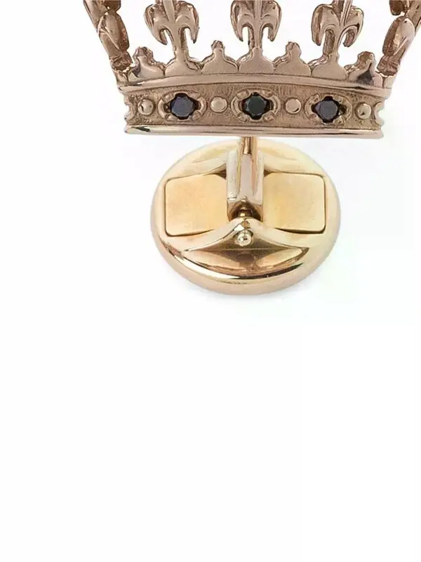 Dolce & Gabbana 18k White Royal Diamond Cufflinks - Silver