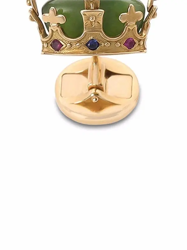 Dolce & Gabbana 18k Royal Jade, Ruby And Sapphire Cufflinks - Gold