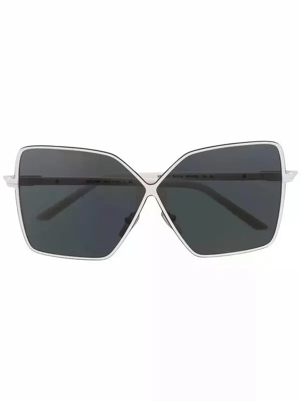 Prada Oversized Sunglasses - Silver