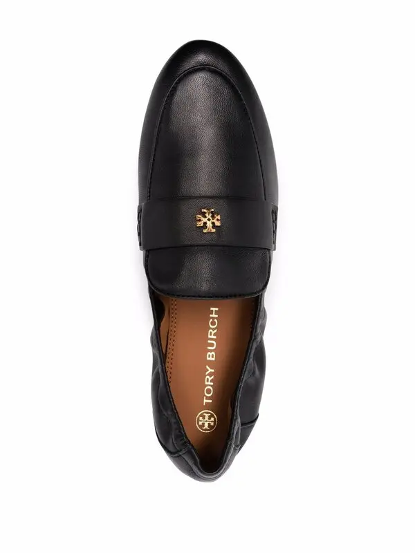 Tory Burch Ballet Leather Loafers - Black