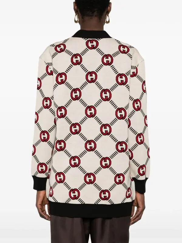 Gucci Reversible Interlocking G Cardigan - Neutrals