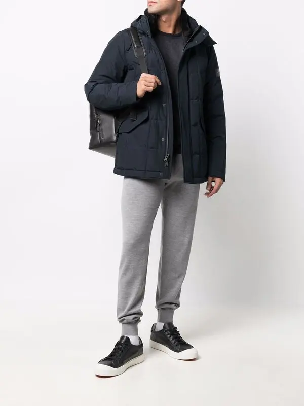 Corneliani Drawstring Virgin Wool-blend Track Pants