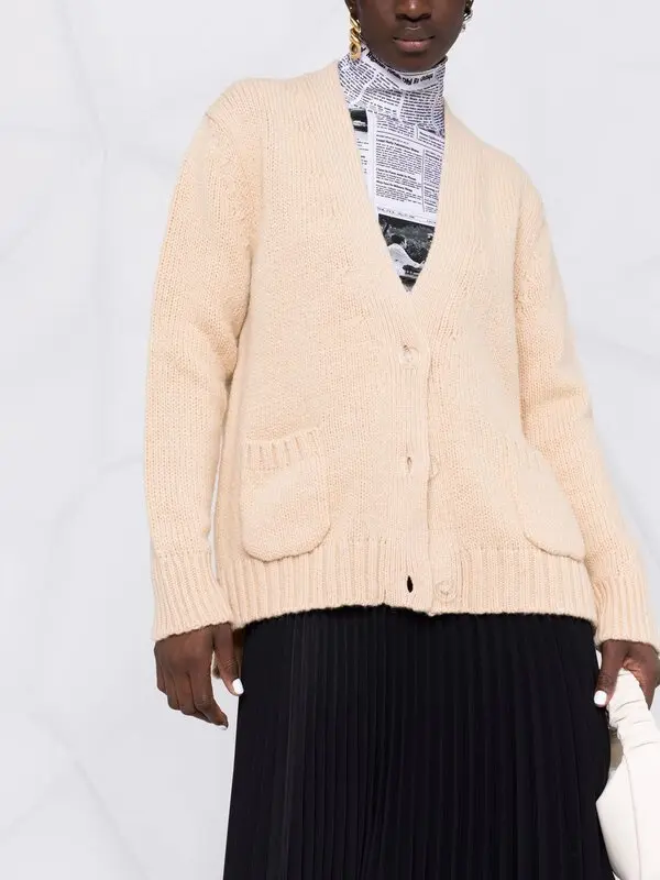 Off-White Reverse-logo Oversized Cardigan