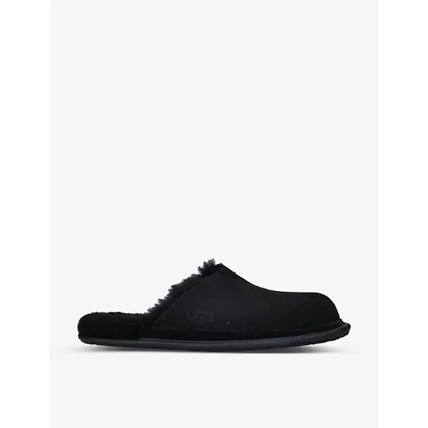UGG Hyde Faux-fur Lined Leather Slippers