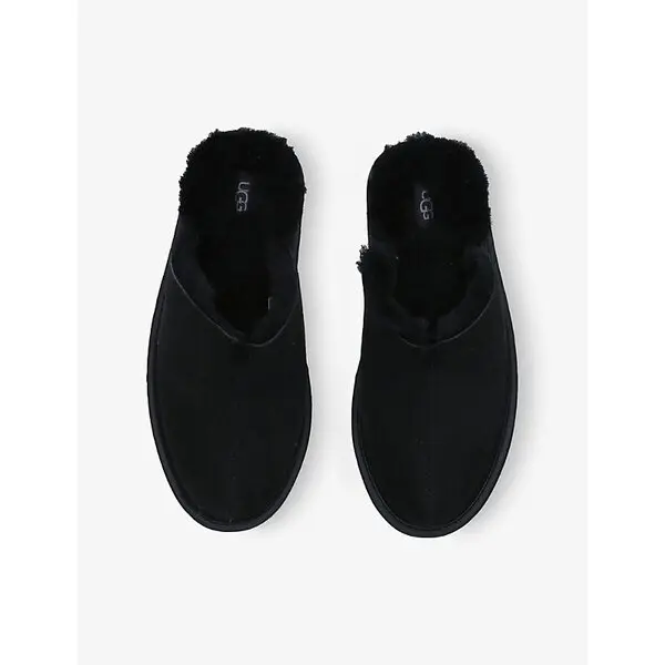 UGG Hyde Faux-fur Lined Leather Slippers