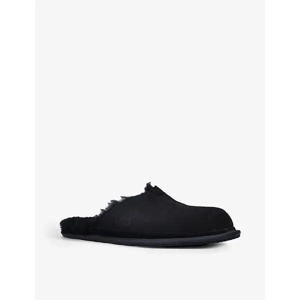 UGG Hyde Faux-fur Lined Leather Slippers