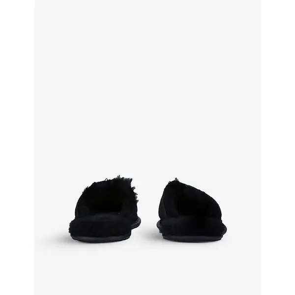UGG Hyde Faux-fur Lined Leather Slippers
