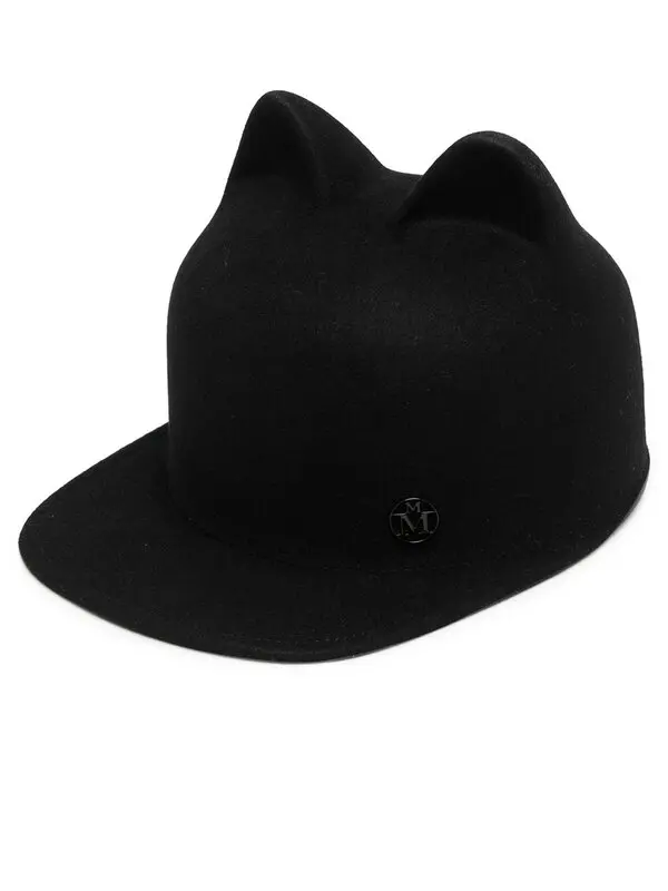 MAISON MICHEL Jamie Ear Cap - Black