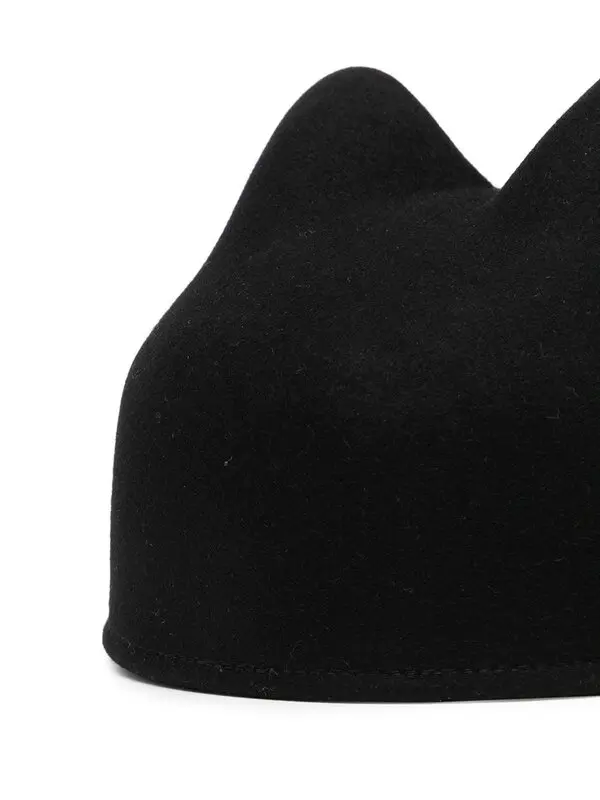 MAISON MICHEL Jamie Ear Cap - Black