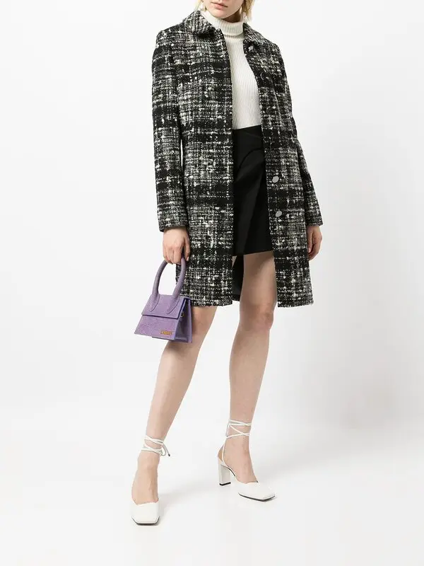 Paule Ka Tweed Collared Coat
