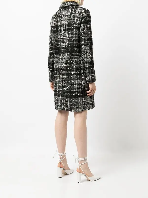 Paule Ka Tweed Collared Coat