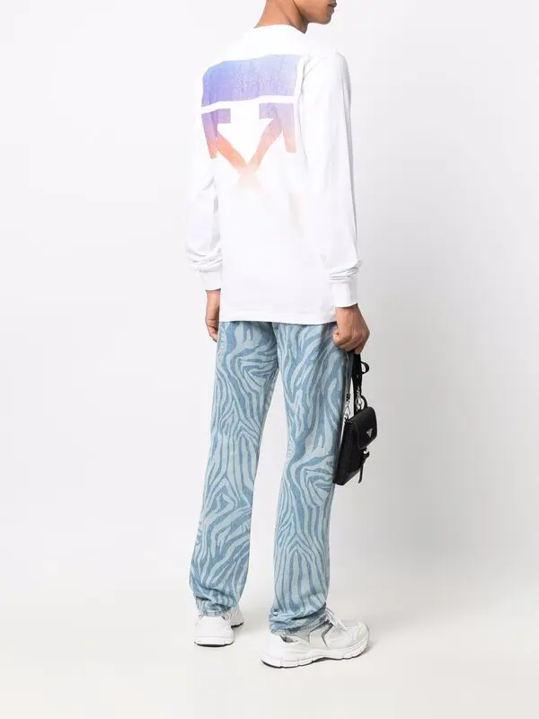 Off-White Gradient Arrows-motif Longsleeved T-shirt