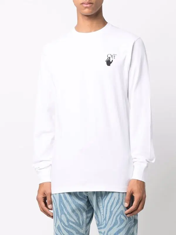 Off-White Gradient Arrows-motif Longsleeved T-shirt