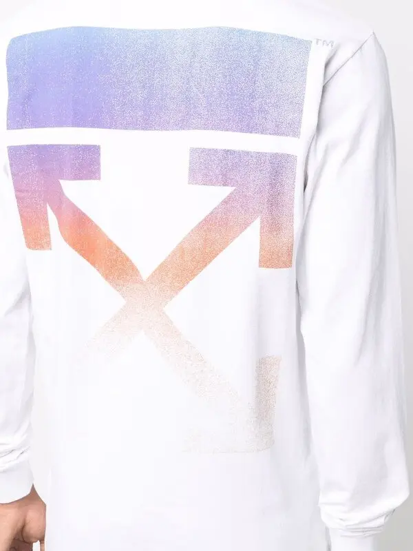 Off-White Gradient Arrows-motif Longsleeved T-shirt