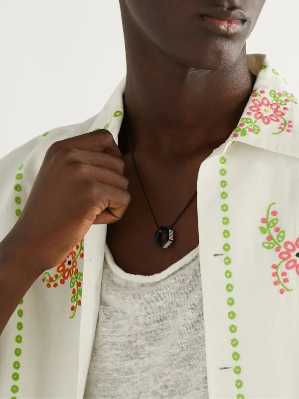 EERA Bullone Diamond Pendant Necklace