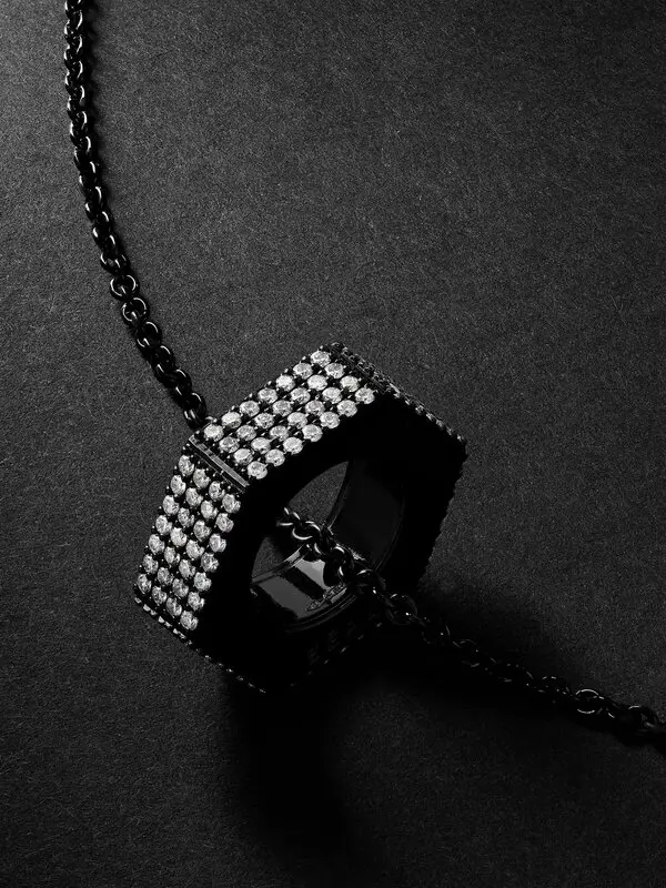 EERA Bullone Diamond Pendant Necklace