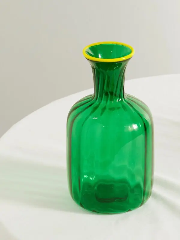 La DoubleJ Murano Glass Carafe - Green
