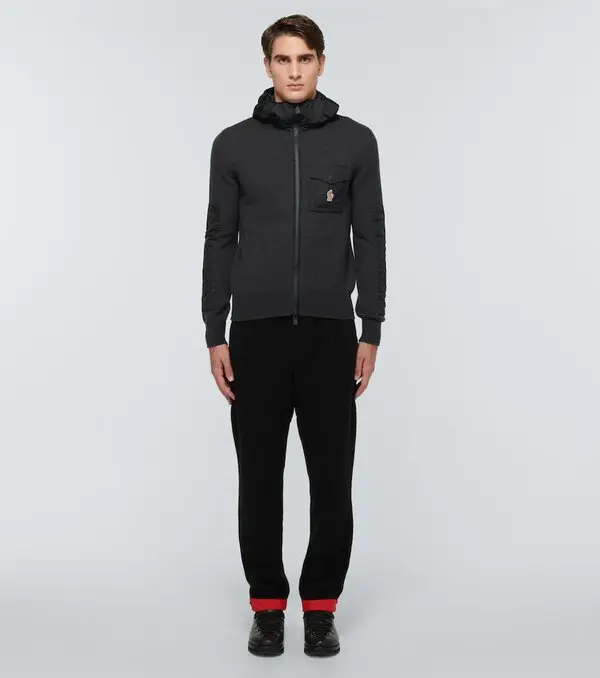 Moncler Fleece Wool-blend Pants