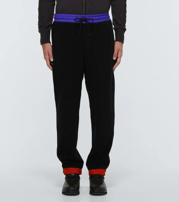 Moncler Fleece Wool-blend Pants