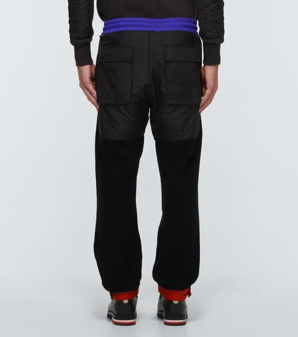 Moncler Fleece Wool-blend Pants