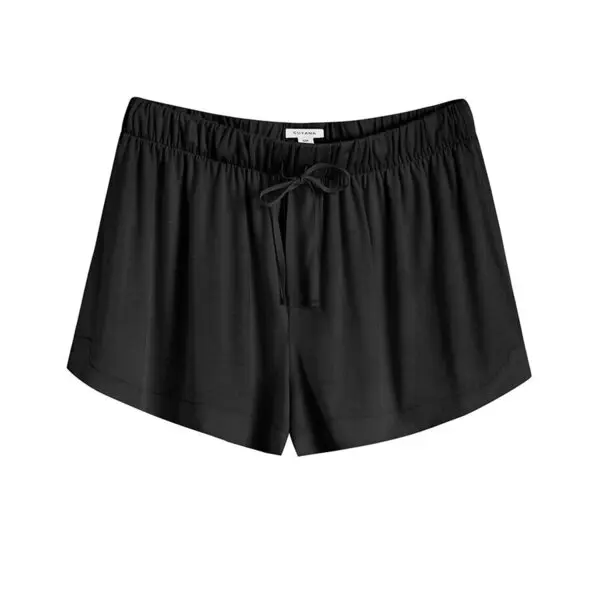 Cuyana Organic Pima Sleep Shorts - Black