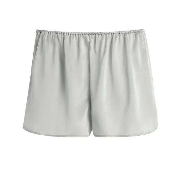 Cuyana Washable Charmeuse Shorts - Plum