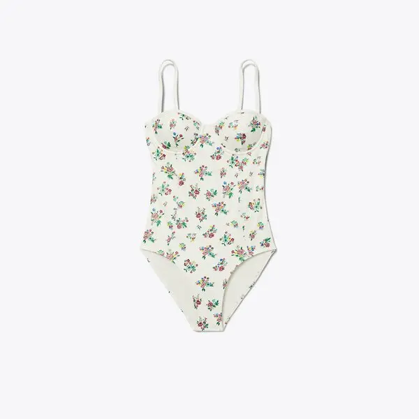 Tory Burch Balconette One-piece Swimsuit - Multi Ditsy Floral