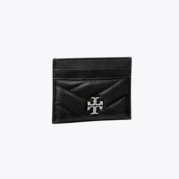Tory Burch Kira Chevron Pavé Logo Card Case