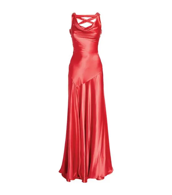 Jenny Packham X 007 Casino Royale Silk Gown Pink Editorialist