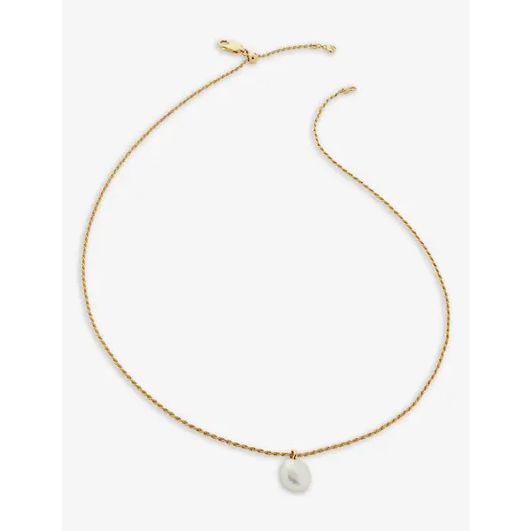 Monica Vinader Nura Keshi Pearl Necklace - White