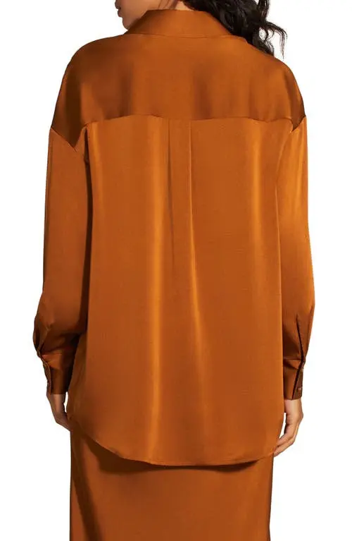 FAVORITE DAUGHTER The Smooth Ex-boyfriend Satin Shirt