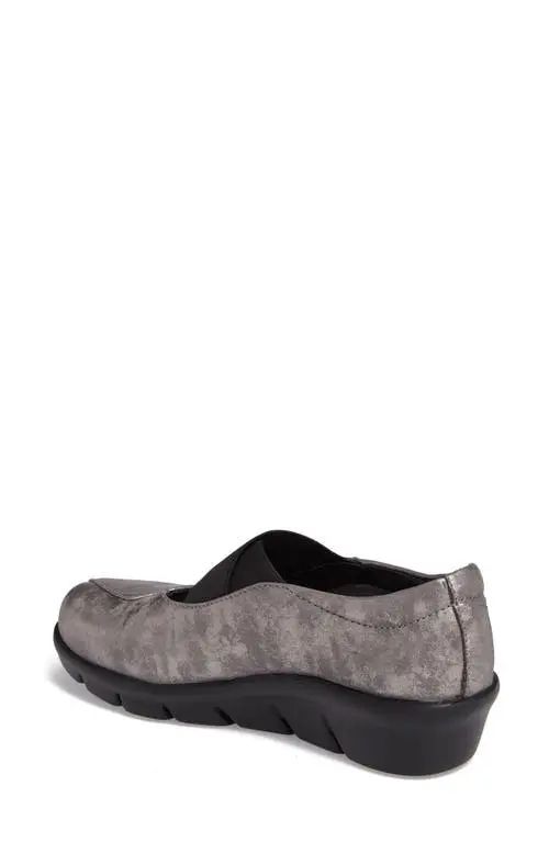 WOLKY Cursa Slip-on Sneakers - Gray Leather