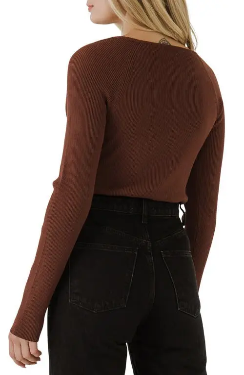 Endless Rose Cutout Long Sleeve Top