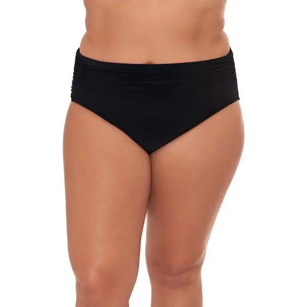 Magicsuit Shirred Bikini Bottom - Black