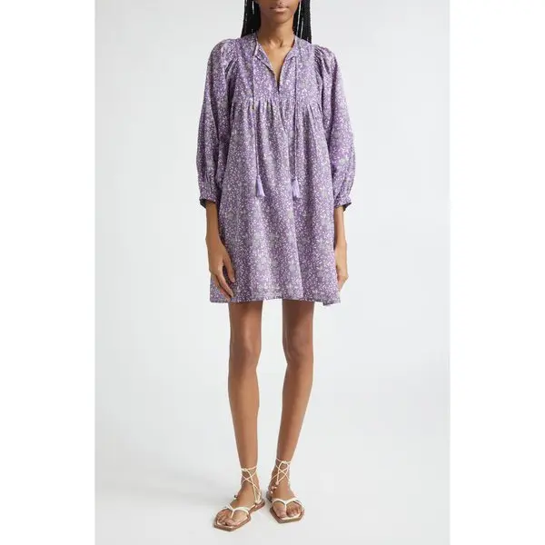 Mille Daisy Long Sleeve Dress - Provence Floral