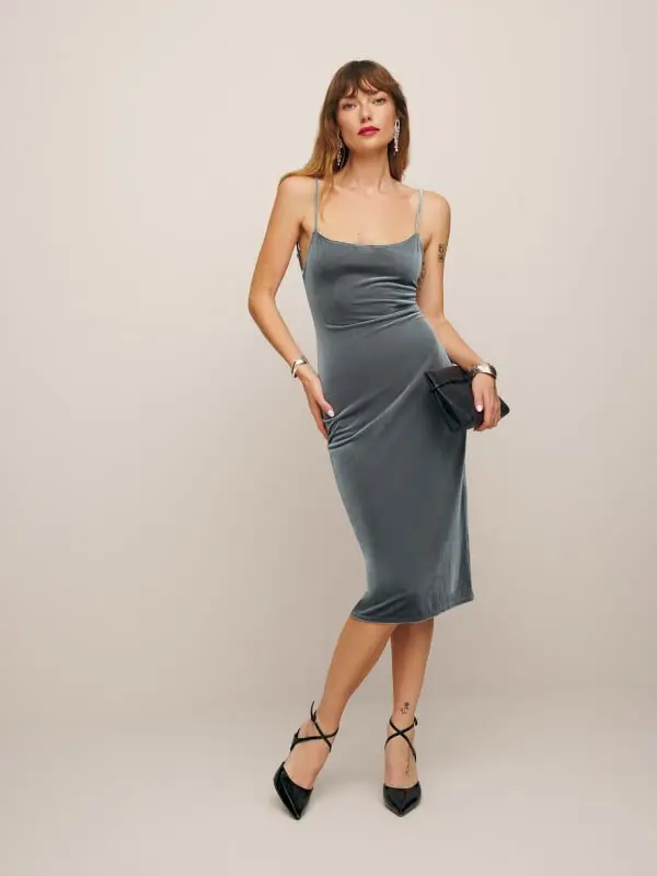 silver velvet dress Glistening Sequins Flare Cuffs Bodycon grey XS Closure Type Weird Sisters Vintage Textured Velvet