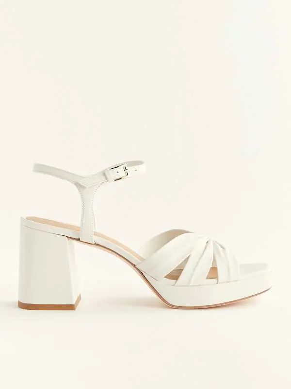 REFORMATION Maize Platform Sandal - Ivory