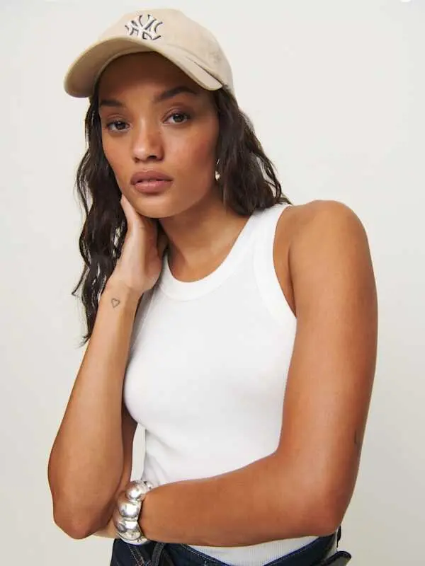 REFORMATION Tasha Tank Top - Ivory