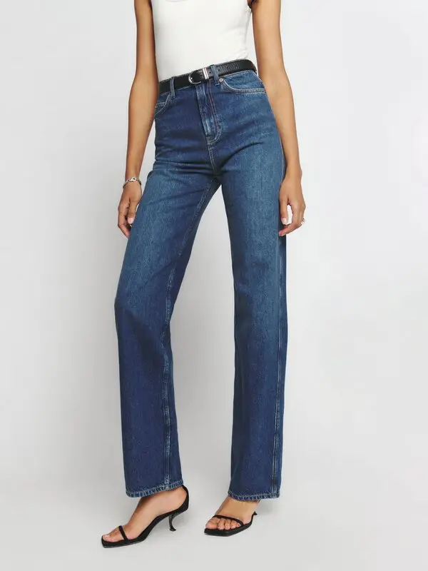 REFORMATION Wilder High-rise Wide-leg Jeans