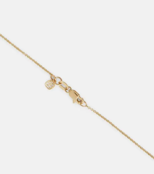 SYDNEY EVAN Love 14kt Gold Necklace With Sapphires