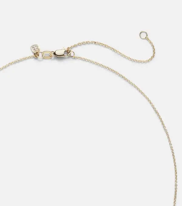 SYDNEY EVAN Love 14kt Gold Necklace With Sapphires