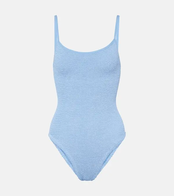 Hunza G Pamela One Piece Swimsuit - Blue