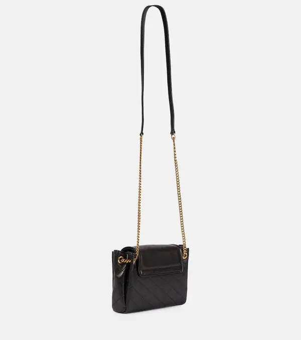 Saint Laurent Nolita Mini Leather Shoulder Bag - Black
