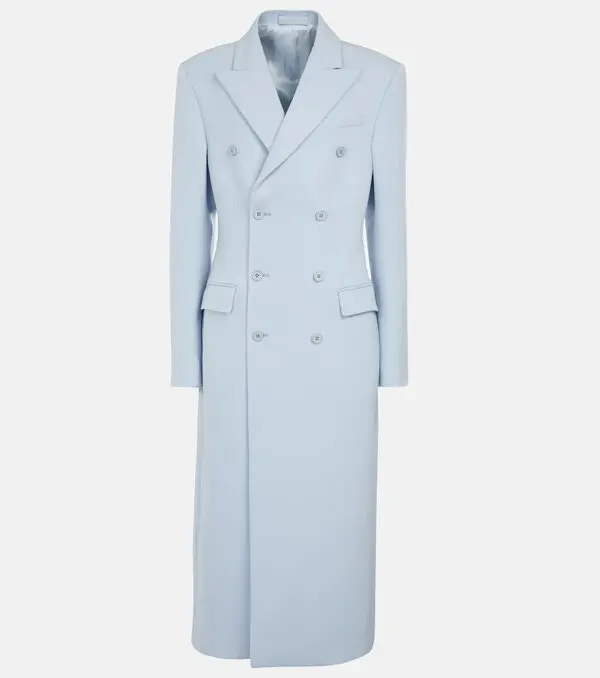 Wardrobe.NYC Double-breasted Wool Coat - Blue
