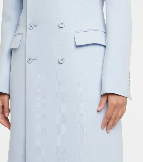 Wardrobe.NYC Double-breasted Wool Coat - Blue