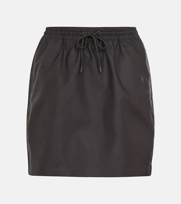 Wardrobe.NYC High-rise Drawstring Miniskirt - Black